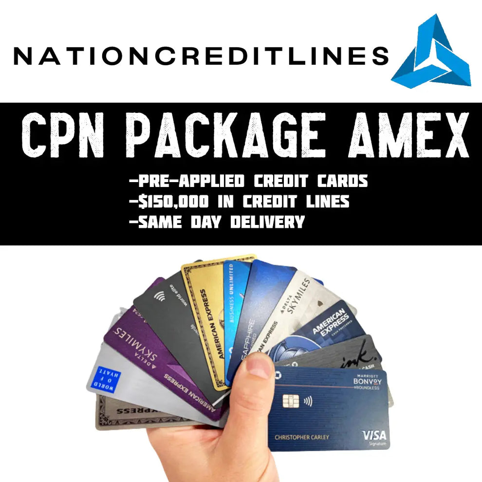 Achieve Financial Freedom with CPN PACKAGE for Amex – Nation Credit Lines